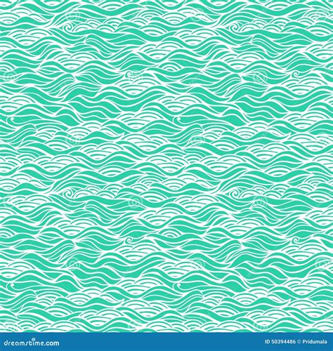 Seamless Waves Texture Wavy Background Copy That Square To The S Stock Vector Illustration Of