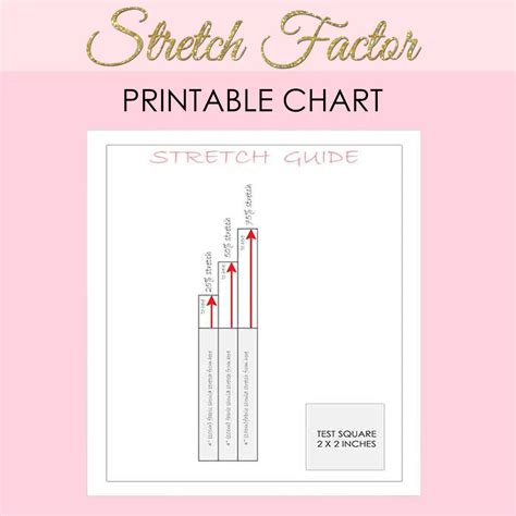 Stretch Factor Of Fabrics Printable Chart Treasurie