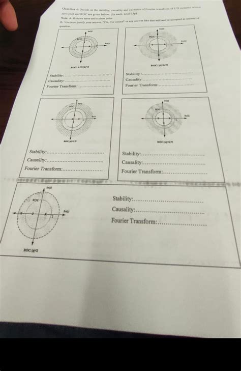 Solved Question T Decide On The Stability Causality And Chegg Com