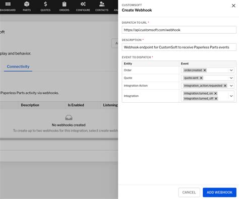 Paperless Parts Streaming Api