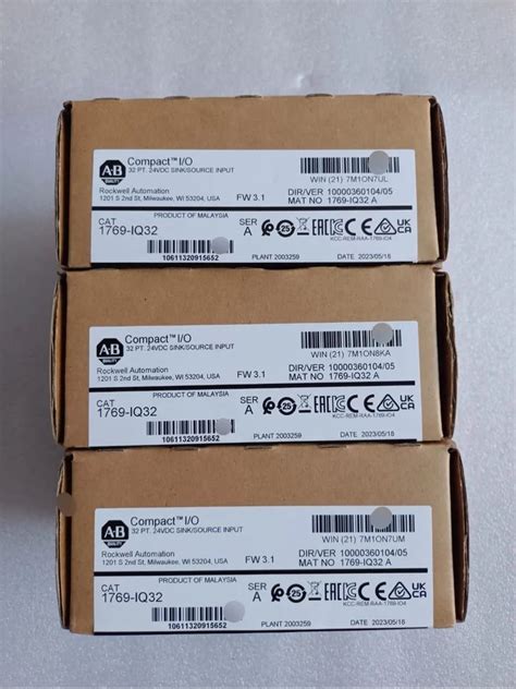 1769 Iq32 Allen Bradley 1769 Iq32 Compact I O 32pt 24vdc Sink Source Input Module At Rs 1000