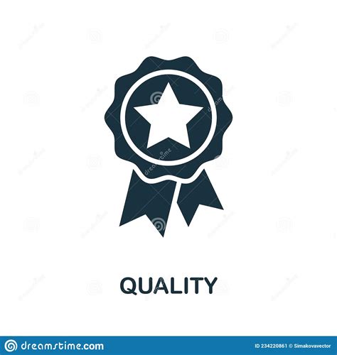 Quality Icon Monochrome Simple Element From Core Value Collection Creative Quality Icon For