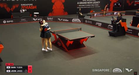 감동 포옹 하트 세리머니… 황금 콤비 신유빈 전지희의 여전한 우정[스한 스틸컷]