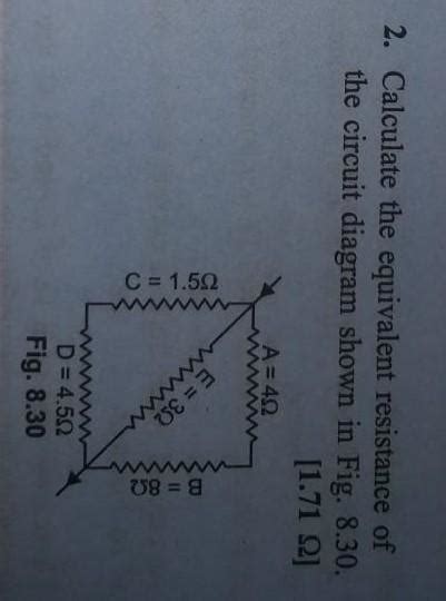 Calculate The Equivalent Resistance Of Circuit Diagram 2