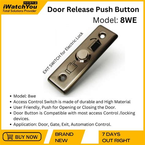 Mini Metal Door Release Push Button WE Furniture Home Living Security Locks Security