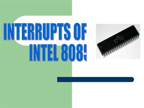 Interrupts And Types Of Interrupts Pptx