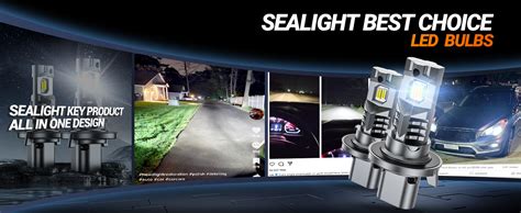 9003h13 Headlight And H10 Fog Light Led Bulbs Combo 3pairs Sealight G2