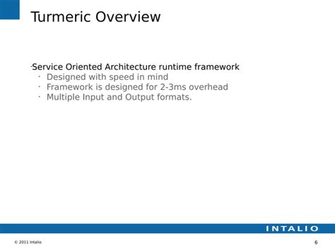 Turmeric Soa Introduction Ppt