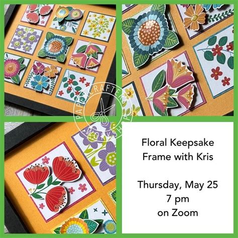 Online Class Floral Keepsake Frame With Kris