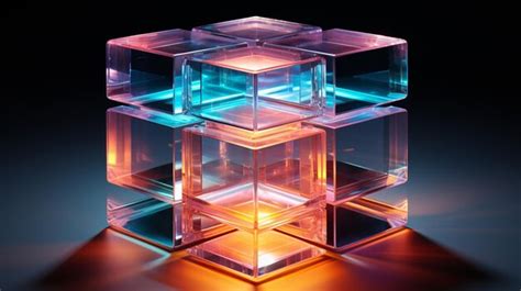 Premium Ai Image Glass Crystal Cube