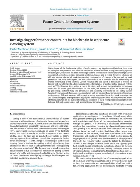 investigating performance constraints for blockchain based secure e