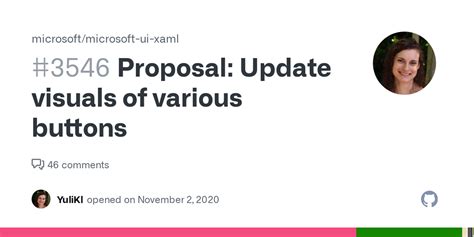 Proposal Update Visuals Of Various Buttons · Issue 3546 · Microsoftmicrosoft Ui Xaml · Github
