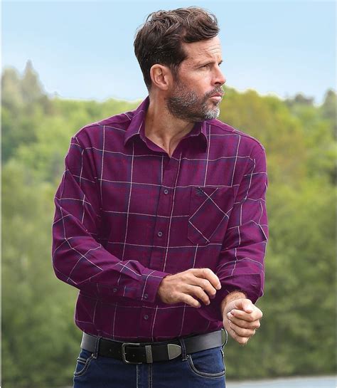 Geruit Flanellen Overhemd Atlas For Men