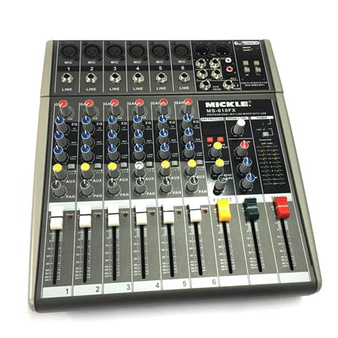 Mickle MS 610FX BT 6 Channel Mixing Console With Bluetooth Shopee Philippines