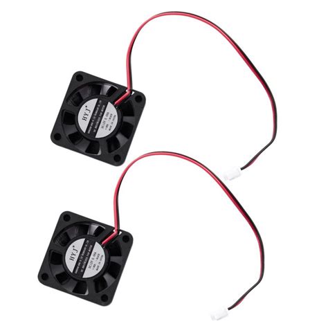 2x Dc 12v 0 1a 2 Pin Pc Case Cpu Cooler Cooling Fan 40mm X 40mm X 10mm Bd