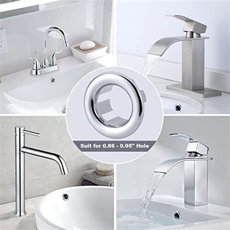 White Rectangular Sink Overflow Ring