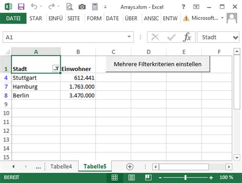 Excel Vba Und Arrays