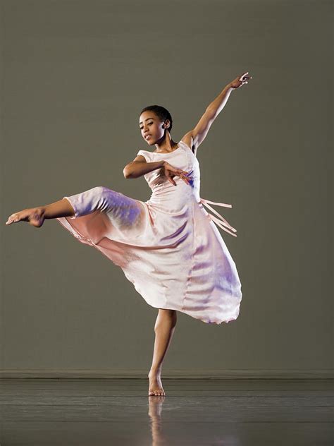 African Female Ballet Dancer Dancing By Erik Isakson