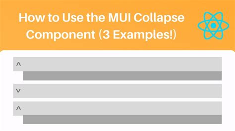 How to Use the MUI Collapse Component (3 Examples!) - YouTube