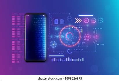 Web Develop For Mobile Phone Vector Concept Create Software And App For Cell Smartphones