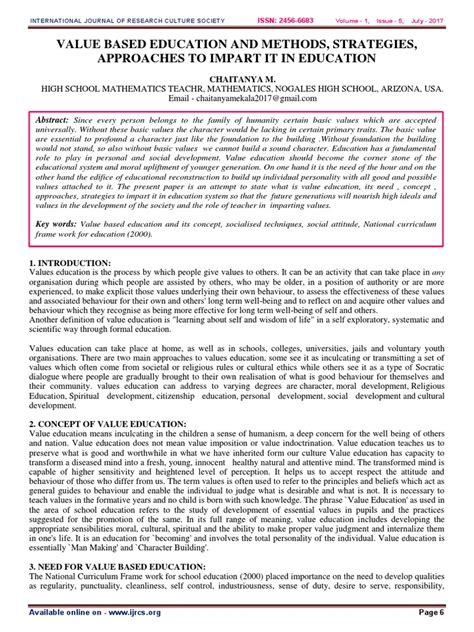 Valed Pdf Value Ethics Teachers