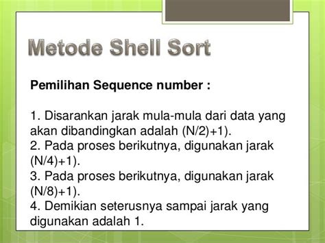 Shell Sort Slide