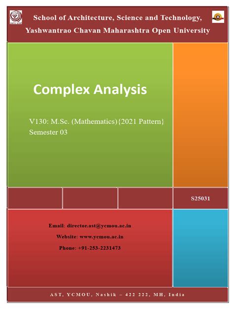 Complex Analysis Course Material Pdf Function Mathematics Power