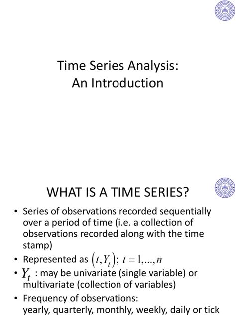 Intro Time Series 2017 Pdf Linear Trend Estimation Time Series