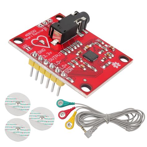Buy Icquanzx Ecg Module Ad8232 Ecg Measurement Pulse Heart Rate Sensor