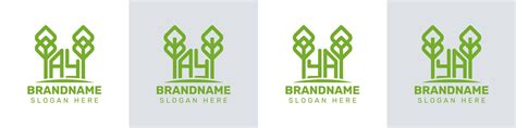 Premium Vector Letters Ay And Ya Greenhouse Logo For Business Related To Plant With Ay Or Ya