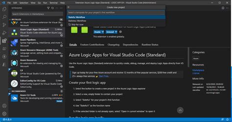 VSCode Extension Cannot Show Overview Since Version Issue Azure Logicapps GitHub