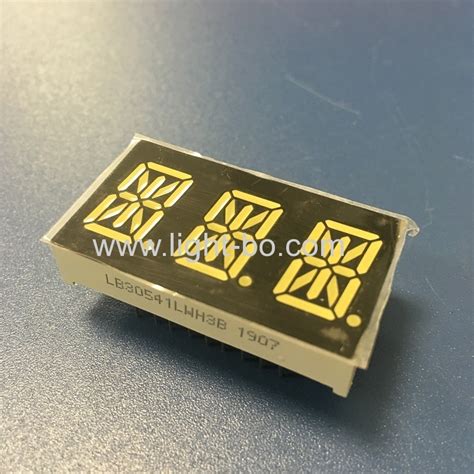 Ultra Bright White 054 3 Digit 14 Segment Led Display Common Cathode