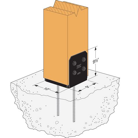 Simpson Strong Tie Apvb1010r Outdoor Accents With Required Fasteners