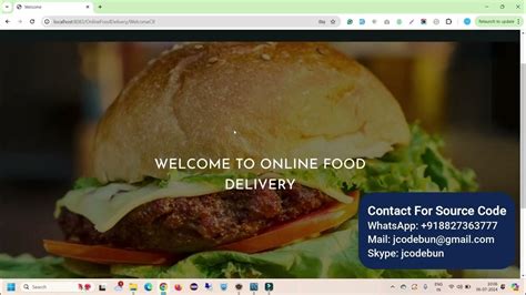 Food Order Project In Java Using Jsp Servlet And Mysql With Source Code Youtube
