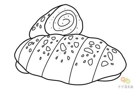 长条面包简笔画简单（漂亮13张） 简笔画图片大全