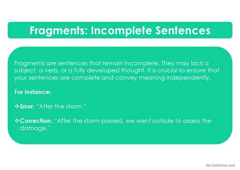 Writing Sentence Errors General Gra English Esl Powerpoints Writing Sentence Errors General Gra English Esl Powerpoints