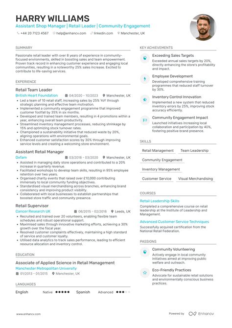 Shop Assistant Cv Examples And Guide For 2025