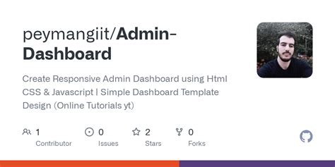 Github Peymangiit Admin Dashboard Create Responsive Admin Dashboard
