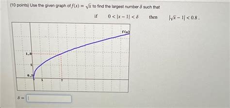 Solved 10 Points Use The Given Graph Of Fxx To Find The