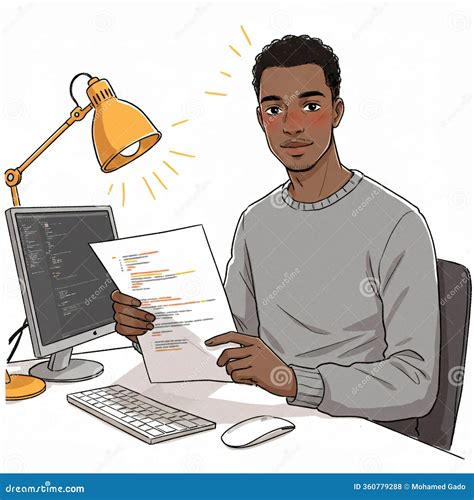 Young Programmer Vector Illustration Coding On Laptop With Debugging Screens