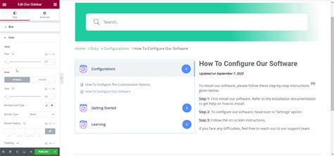 how to configure single doc in elementor betterdocs
