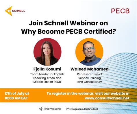 Unlock Your Potential With Pecb Certification Schnell Training And Consultancy Services