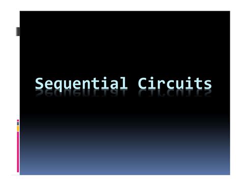 chapter 4 sequentialcircuits sequential circuits something to