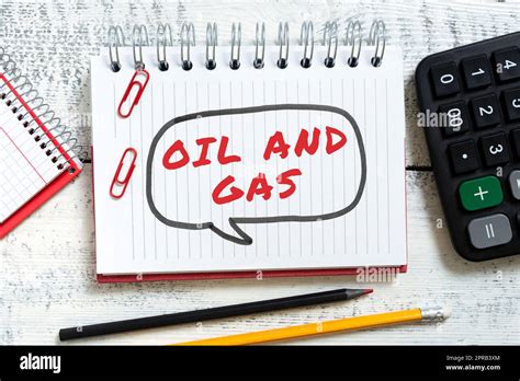 Conceptual Display Oil And Gas Word For Exploration Extraction