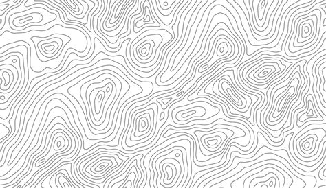 Seamless Vector Topographic Map Background White On Dark Art Vector Topograph Background