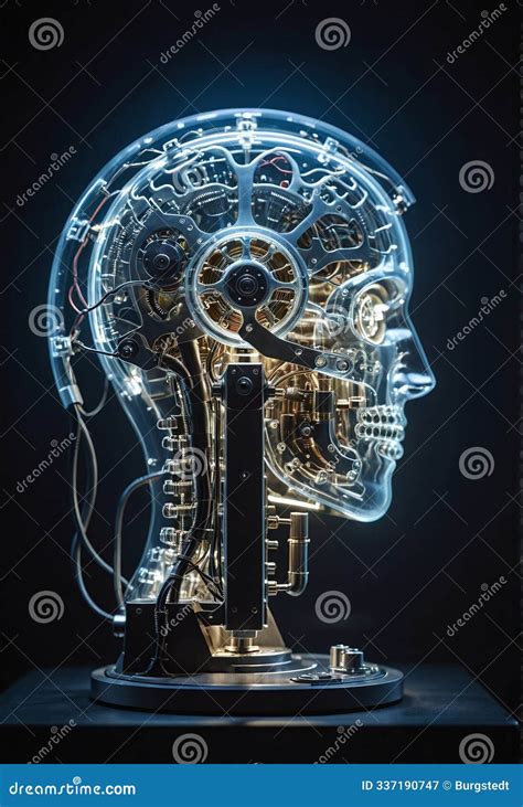 Illustrative Representation Of A Human Brain Modified With Technology And Microelectronics
