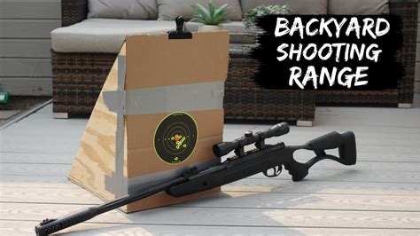 Backyard Shooting Range Airpellet Rifle Gun Diy How To Youtube