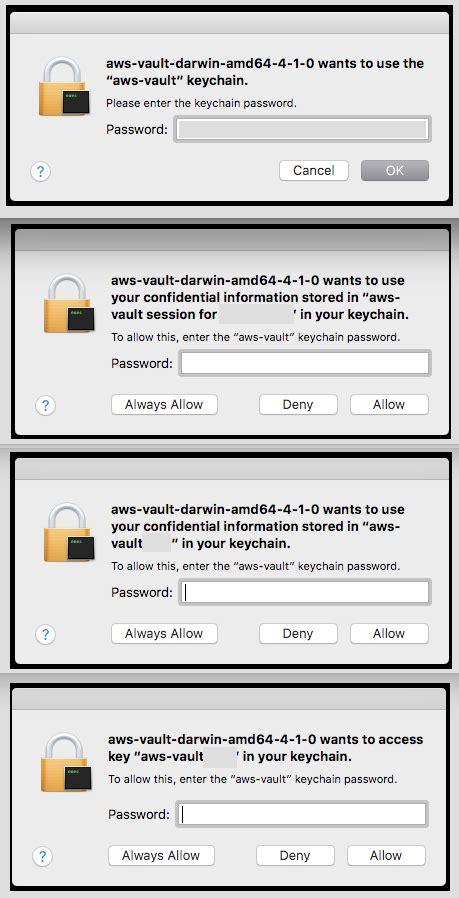 Aws Vault Exec → 4 Password Prompts · Issue 188 · 99designsaws Vault
