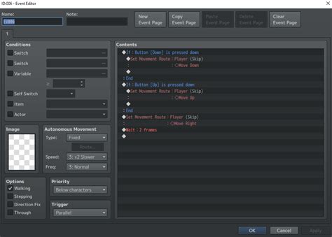 Moving Character While It Moves In Parallel Event Rpg Maker Forums