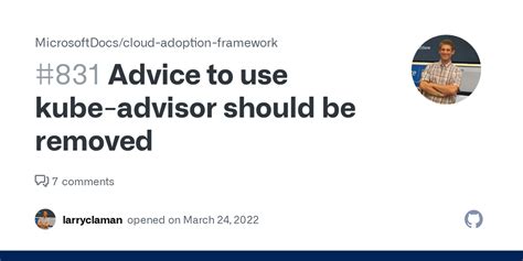advice to use kube advisor should be removed · issue 831